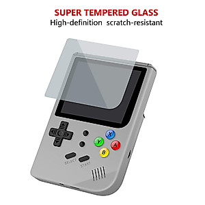 Neutral Handheld Game Console，Mini Hand-Held Game Player Retro Game 300 Game Console RG300 Retro Game Hand-Held 16G Internal 3 Inch Video Game Console Best Gift Tony System(Gray)