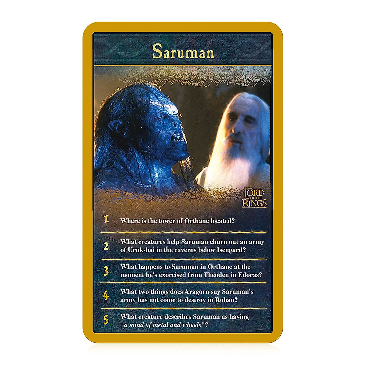 Top Trumps Lord of The Rings Quiz Game