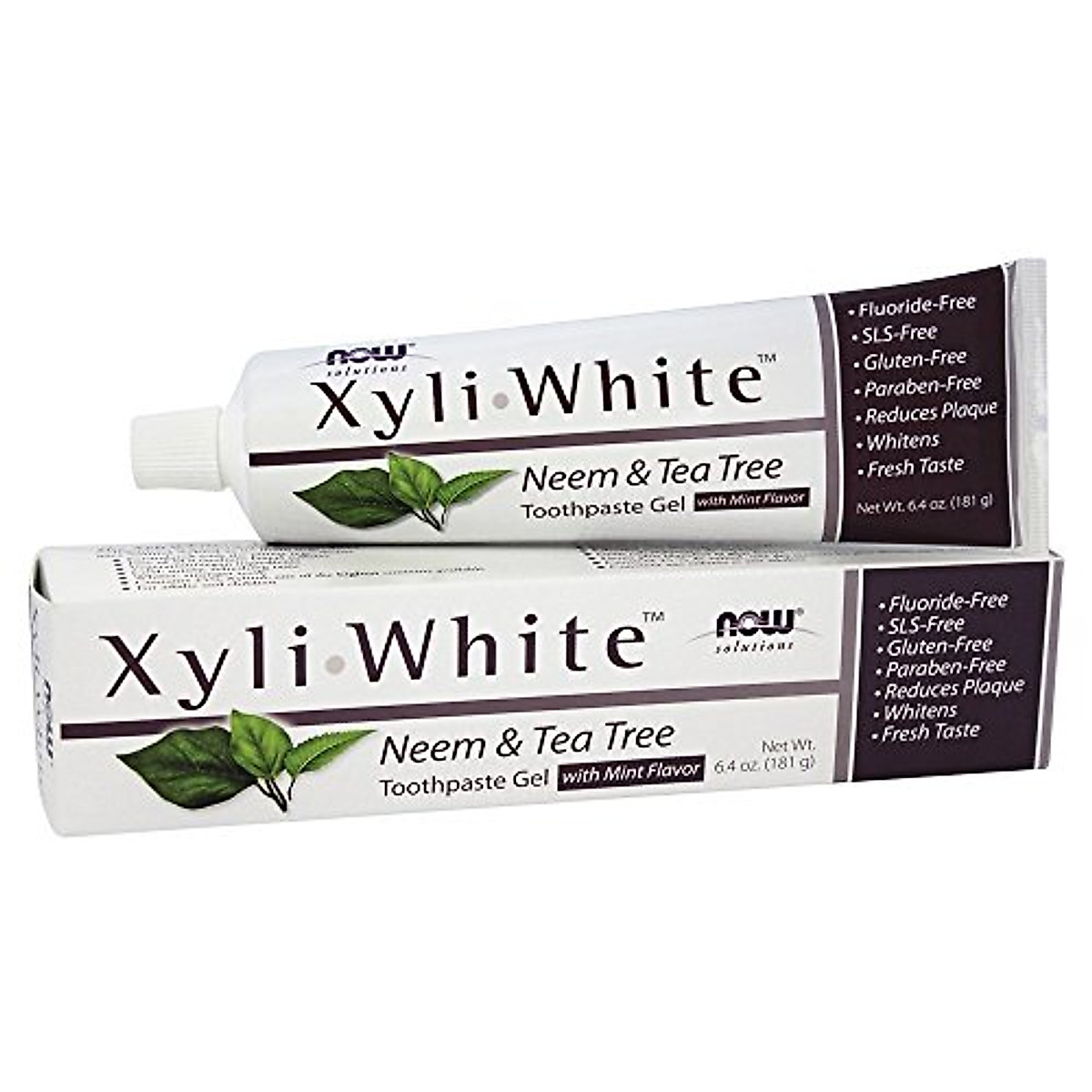 Xyliwhite Neem & Tea Tree Toothpaste, 6.4 Oz by Now Foods (Pack of 2)