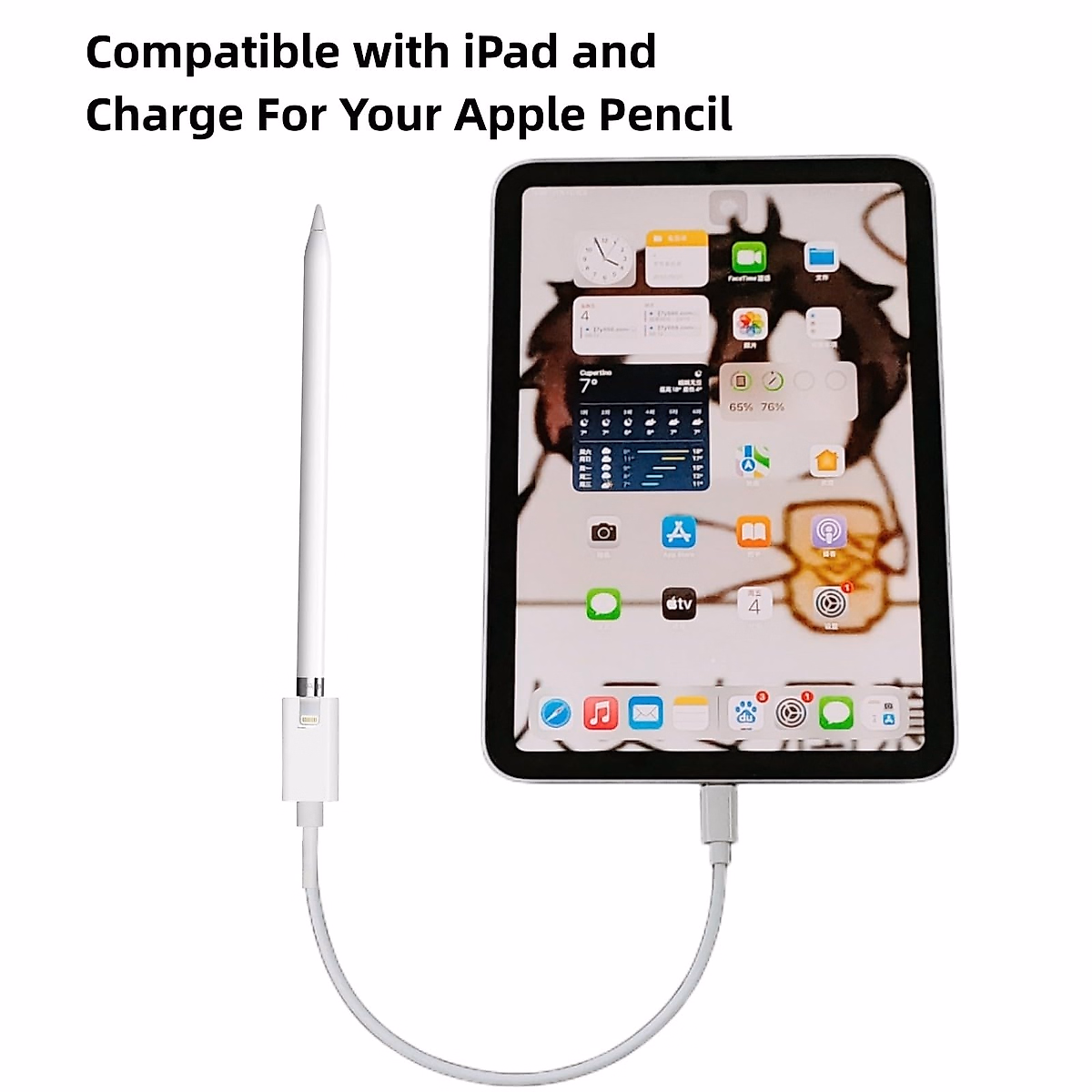for Apple Pencil Charger,USB-C to Apple Pencil Adapter,3.3FT Apple Pen Charger Compatible with Apple Pencil 1st Generation,iPad 10th gen/Mini/Air/Pro 11/12.9 inch