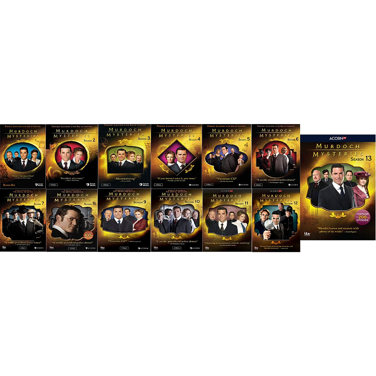 Murdoch Mysteries: Seasons 1-13 DVD The Complete Series