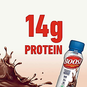Boost Plus Complete Nutritional Drink, Rich Chocolate, 8 Fl Oz (Pack of 24)