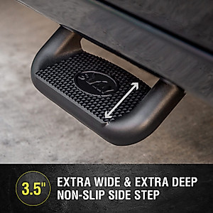 Bully BBS-1103 Truck Black Powder Coated Side Step Set, 2 Pieces (1 Pair), Includes Mounting Brackets - Fits Various Trucks from Chevy (Chevrolet), Ford, Toyota, GMC, Dodge RAM and Jeep