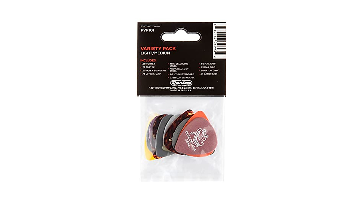 Dunlop Pick Variety Pack - 12 Assorted Guitar Picks