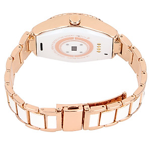 FastUU Z73 Women Smart Watch, 1.09 Inch Ladies Smartwatch Health Monitoring 200mAh Zinc Alloy Dual for Daily Wear