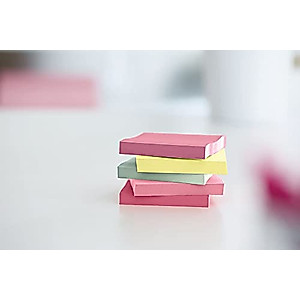 3M 653Ast Post-It Note Pads, 1-1/2 X 2, Marseille Colors, 12 Pads/Pack