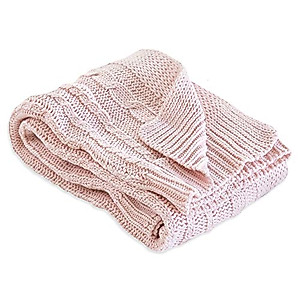 Burts Bees Baby Infant Blanket, Cable Knit, Made with 100% Soft Breathable Organic Cotton, Nursing Blankets, Machine Wash Baby Newborn Essentials, Size 30 x 40 Inch