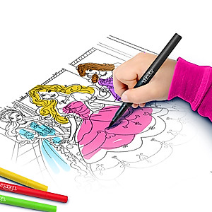 Magic Trace Light to Draw Barbie and Friends | Drawing & Coloring Activity Set | Includes 16 Pages and 6 Dual Tipped Markers |Ages 6+