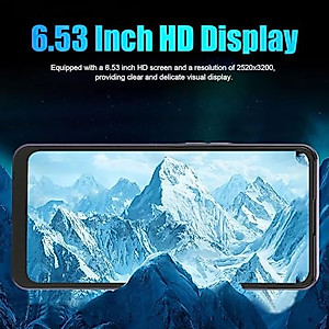 Dilwe Cell Phone 6.53 Inch, 2520x3200 HD, 8GB+64GB, 8MP Front 24MP Rear Camera Unlocked Cell Phone, Dual SIM Ultra Slim Smartphone for Android 12 (Purplecolor)