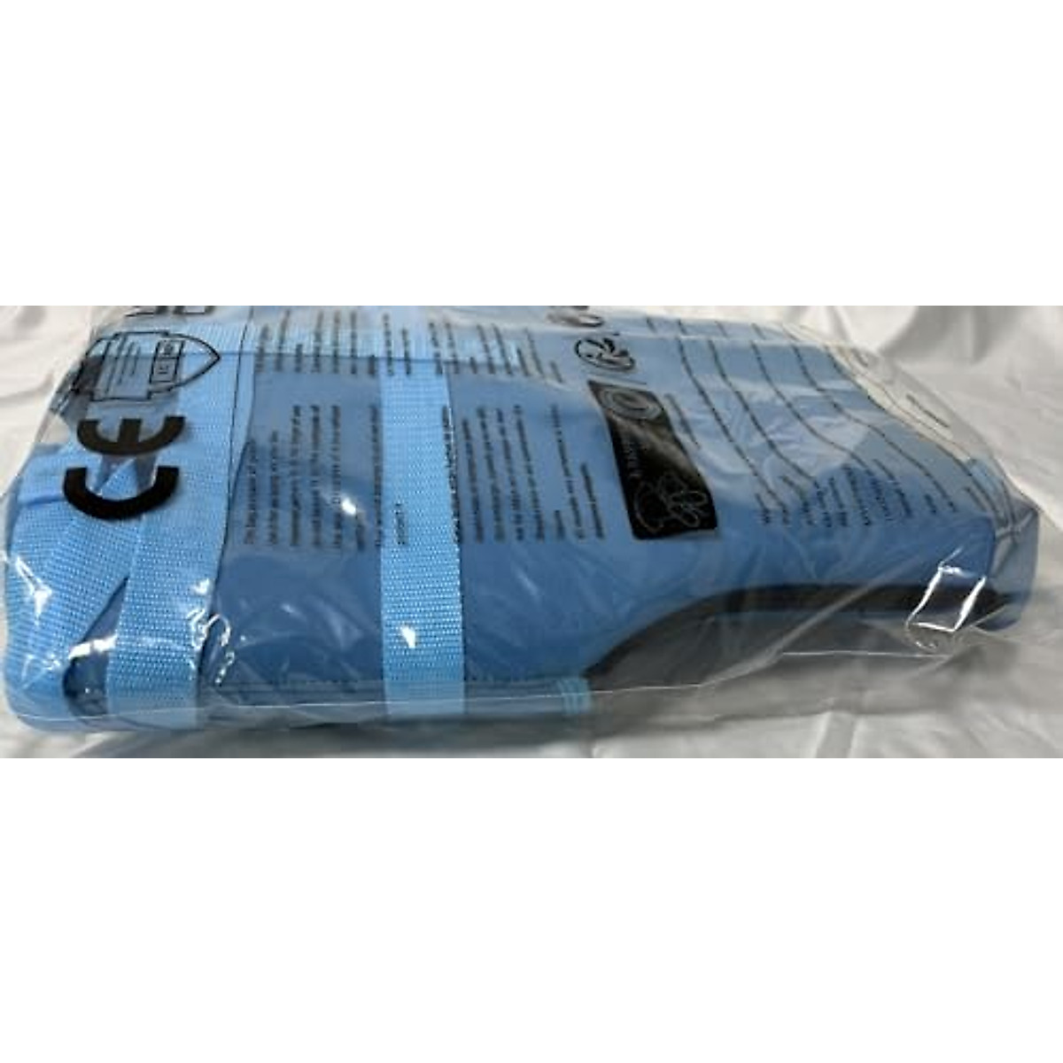 Toddler Swim Vest Floaties for Kids with Adjustable Safety Strap for Learn to Swim Children, Stripes Light Blue S Age 1-3