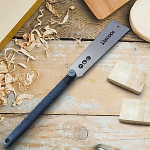 RUITOOL Japanese Pull Saw 10 Inch Double Edge Sided Hand Saw Ryoba SK5 Flexible Blade 10&18TPI Flush Cut Non-slip Plastic Handle Wood Saw for Woodworking Tools