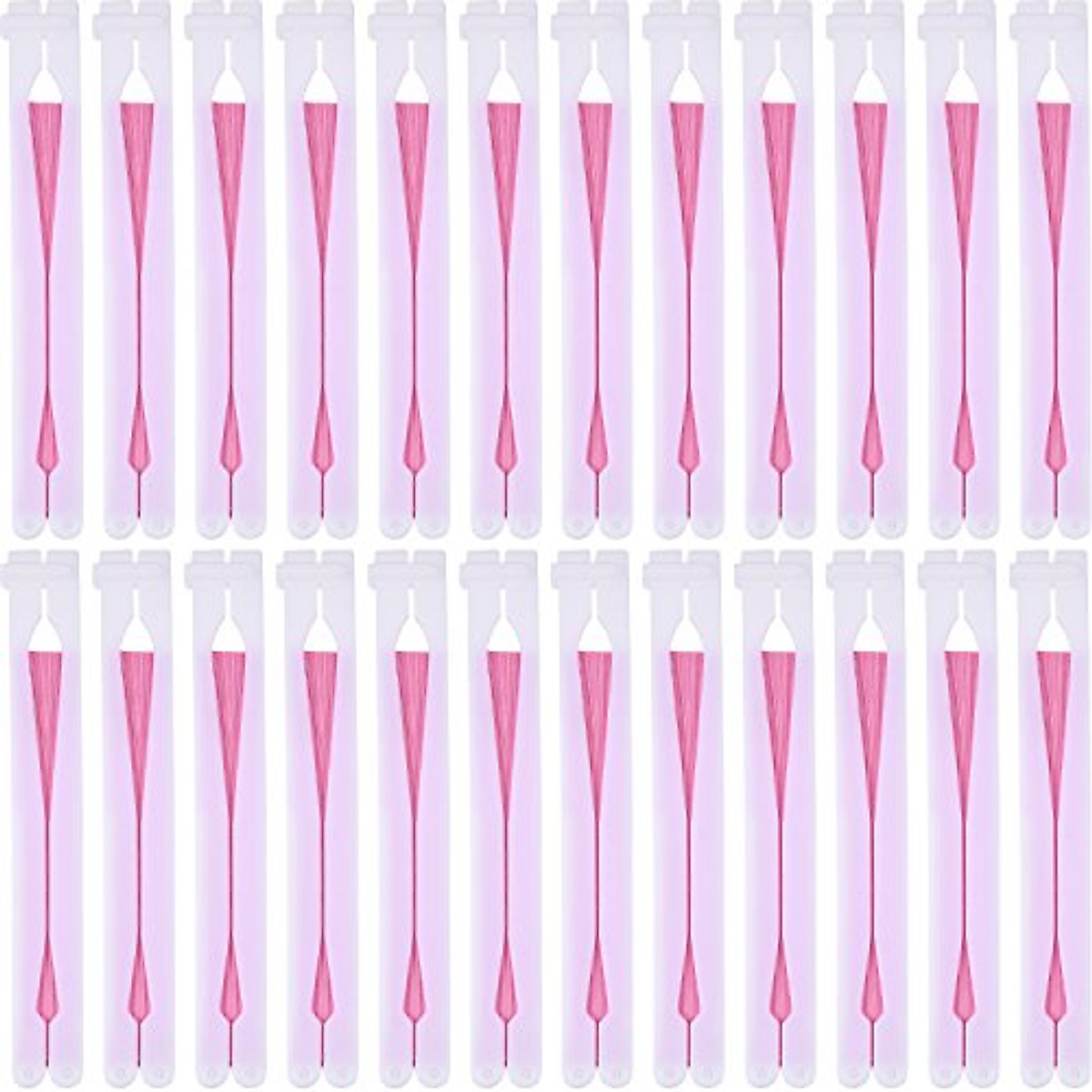 Pangda 24 Pieces Round Folding Handheld Paper Fans Assortment for Party Wedding Favor Birthday Supplies (Pink)