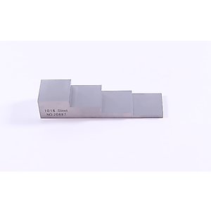 4 Step Test Block 1018 Steel Calibration Block UT Block 0.1"0.2"0.4"0.6" Thickness Step Wedge Ultrasonic Test Block Carbon Steel Block with ABS Carrying case ASTM E797