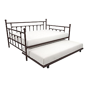 DHP Manila Metal Full Size Daybed and Twin Size Trundle (Bronze)