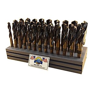 Drill Hog Silver & Deming Drill Bit Set Index 33 Pc 1/2-1"