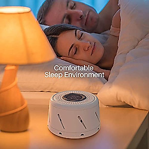 Bestand White Noise Machine New Generation Real Fun Sleeping Sound Machine with Intelligent Mode, Timer and LED Display for Noise Cancelling Sleep Therapy Office Privacy Travel Adults Baby