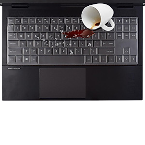 Keyboard Cover for 16" HP Omen 16t-u100/u000 16-u1047nr 16-u0097nr 16t-wf000 16-wf0097nr 16z-xf000 16-xf0033dx xf0087nr 16z-xd000 16-xf0087nr 16-n0797nr 16t-b100, Omen 15-ek0013dx ek1013dx 15-en1097nr