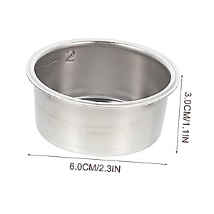 PRETYZOOM Coffee Filter Espresso Making Filter Espresso Basket for Coffee Espresso Filter Basket Kitchen Drain Basket Coffee Espresso Coffee Maker Espresso Tea Filters Stainless Steel Silver