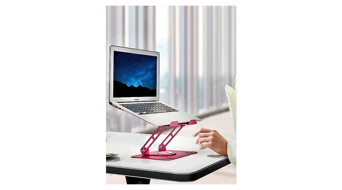 Ergonomic Swivel Laptop Stand with 360° Rotation