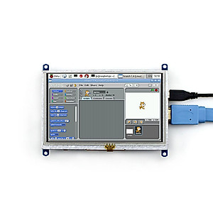 Waveshare 5inch TFT Resistive Touch Screen Display Module HDMI Interface for Rapsberry Pi 5/4/ A/A+/B/B+/2 B/3 B & Banana pi & Beaglebone Black Provide Images Supports Various System