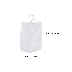 Toy Storage Toys 2Pcs Hanging Mesh Bags with Hook Multi-functional Mesh Clothespin Bags Mesh Storage Bag Mesh Laundry Hamper