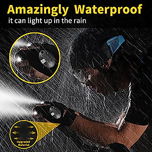 Gifts for Men , LED Flashlight Gloves, Cool Gadgets Christmas Stocking Stuffers Unique Birthday Gifts for Dad Boyfriend Husband Him, Light Gloves Tool for Camping Fishing Car Repairing Hiking