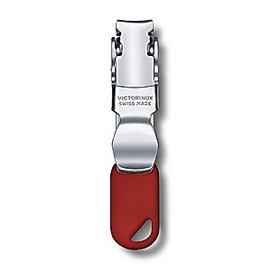Victorinox Unisex Nail Clipper SS Red Lanyard Hole BlisterNail Clipper SS Red Lanyard Hole Blister, SS, Red, Standard