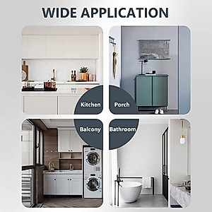 20 Pack Adhesive Hooks for Hanging Heavy Duty 22lbs Wall Hooks, Transparent Reusable Seamless Hooks, Waterproof and Rustproof Wall Hooks for Home Kitchen, Bathroom, Office