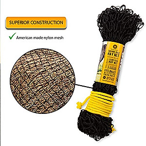 Texas Haynet - Square Net Hay Holder for Horses - Durable Nylon Square Bale Hay Net Slow Feed - American Made Hay Rope Net - Easily Fits Bales 36x18x18” with 1.5” Holes