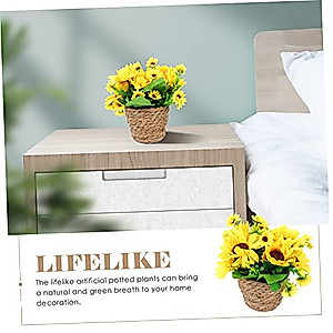 Abaodam Artificial Potted Plant Mini vase Faux Plants Indoor Eucalyptus Plant Faux Plant Bonsai Faux Potted Plants Artificial Hanging Plants Silk Flower False Green Plants Simulated Bonsai