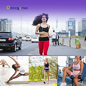 Odoorgames Slim Running Belt | Travel Money Belt | Running Waist Pack | Slim Fanny Pack for Running | Hidden Pockets for Travel (Beige, Large)