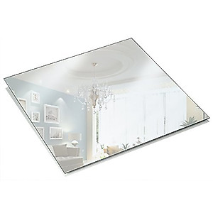 Square Mirror Candle Plate Set - Box of 12 Mirrors Trays - 12 inch x 12 inch, 1.5 mm Thick - Perfect for Table Wedding Centerpieces, Party Decor, Crafts