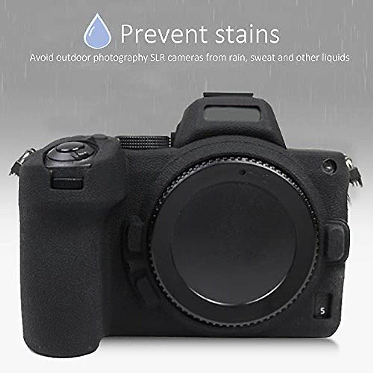 Archuu Protective Housing Camera Cover, Professional Soft Silicone Rubber Camera Protective Cover Case Skin for Nikon Z5, Waterproof Shockproof Full Body Shell