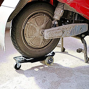 Pearlead ABS Tri-Dolly Motorcycle Wheel Moving Dolly with Fixed Belt Straps 330-lb Load Capacity