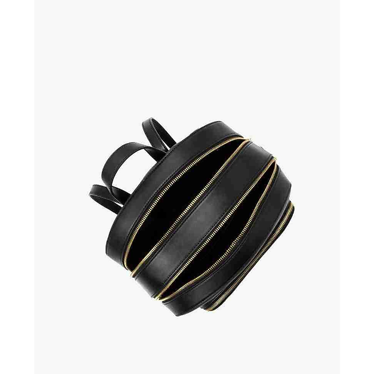 Michael Kors Jaycee Large 2 Zip Pocket Backpack Leather (Black)