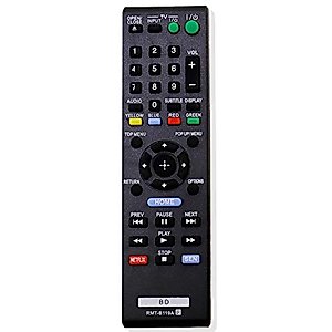 New Replaced Remote RMT-B119A fit for Sony BDP-BX110 BDP-BX310 BDP-BX510 BDP-BX59 BDP-S1100 BDP-S3100 BDP-S390 BDP-S5100 BDP-S590 BDPBX39 BDPBX59 BDPS390 BDPS390WM BDPS590 BLU-RAY DISC Player