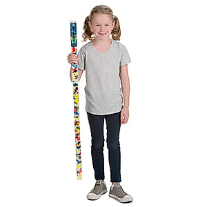 Plus-Plus: Super Tube - Glow-in-The Dark Mix -500 Pieces– Construction Building STEM Toy, Interlocking Mini Puzzle Blocks, Open Play Set, Kids Ages 5+