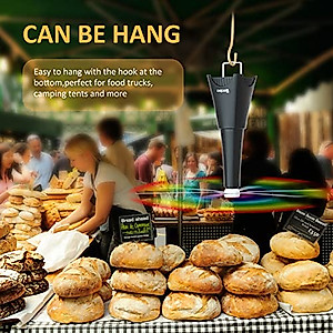 Redeo Fly Repellent Fan for Tables Outdoor Indoor Food Fan to Keep Flies Away Bug Repellent/Deterrent Fan Deter Flies/Wasps/Bees/Other Moscas/Bugs Away Rechargeble -2 Pack with Batteries