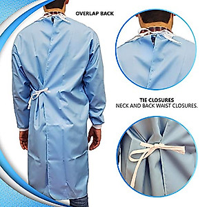 NYOrtho Non-Surgical Reusable Washable protective Isolation Gown Level 2 (1 pack)