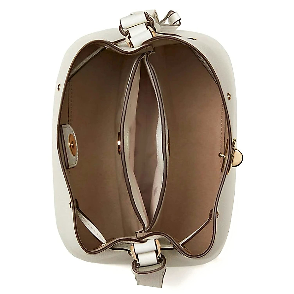 Kate Spade Marti Small Bucket Shoulder Tote Bag White Dove Leather WKRU7063