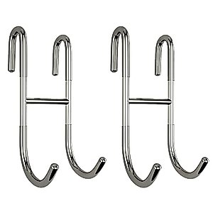 SOCONT Suction Cup Hooks for Shower, SUS 304 Stainless Steel Shower Hook for Inside Shower, Matte Black Plished Easy to Install Super Suction for Kitchen Bathroom Restroom,4 Pack