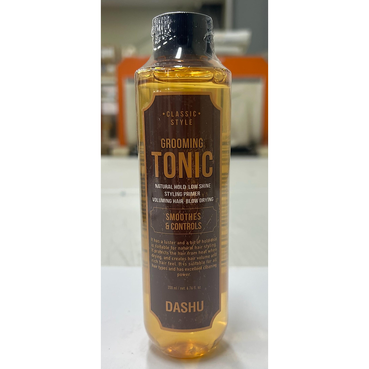 DASHU Classic Style Grooming Tonic - Korean Hair Tonic for Men w/Baobab Seed Oil, Phyto Zein & ABIL ME 45 MB - Lightweight Hair Styling - Volumizing Hair Serum - Scented Hair Scalp Oil (6.76 fl oz)