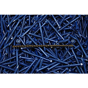 (150) Hex Washer Head 1/4 x 2-3/4 Concrete Masonry Screws Tapcon Anchor & Bit