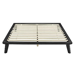 Classic Brands Canton Wood Platform Bed Frame Black, Queen