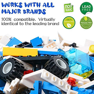 Liberty Imports 736 Pieces City Police Station & Car Building Blocks Set, with 3 Police Cars Toy, Cop Patrol Car, Prison Car, Construction Toy Building Bricks Kit, Gift for Boys Girls 6-12