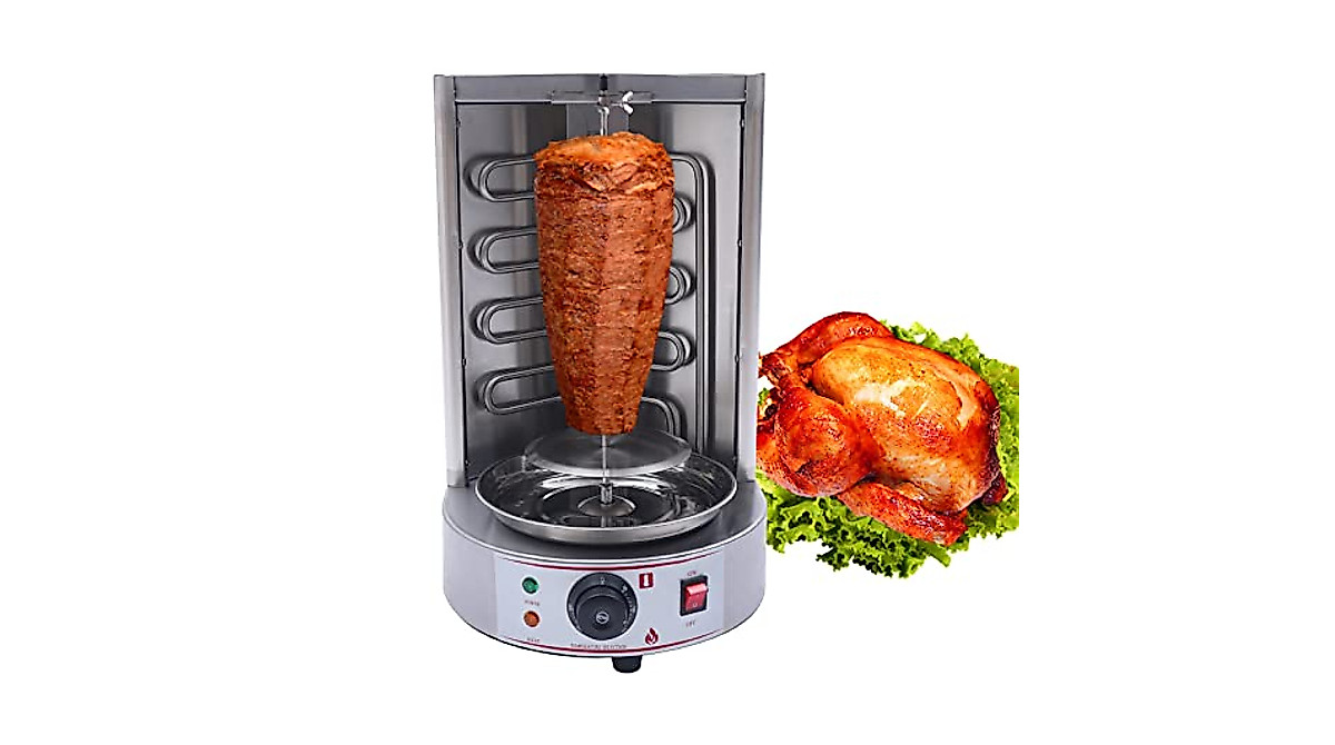 110V Stainless Steel Vertical Grill Machine for Easy BBQ
