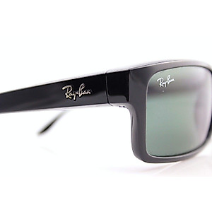 RB4151-601 Sunglasses Black w/Green Lens 59mm