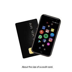 Palm Power Bundle Phone PVG100 (Unlocked Phone) 32GB Memory and 12MP Camera + Qmadix 2500mAh Keychain Battery + Tempered Screen Protector + US Mobile SIM Card