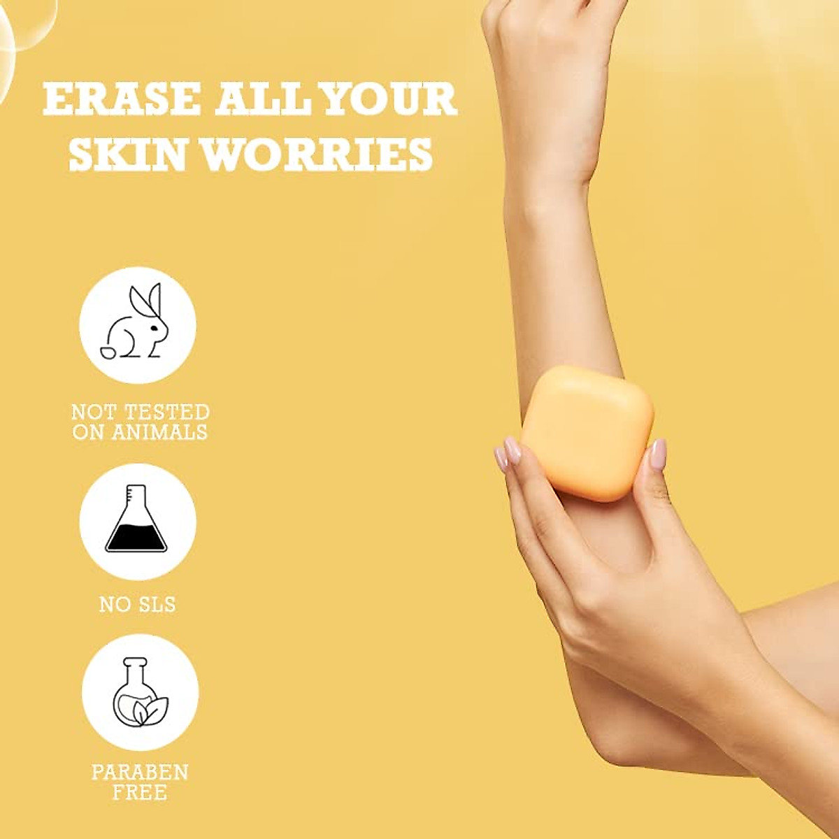 Koji White Kojic Acid & Vitamin C Brightening Soap, Hydrating Face & Body For Radiant Glow Skin, Nourishing, Moisturizing, Even Tone Cleansing Bar, Vegan, Paraben-Free, 2.82 oz (2 Bars)