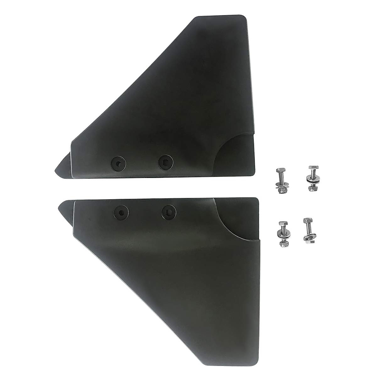 HS001 Dorsal-Fin Style Hydrofoil Stabilizer For outboard Motors Drive 5-150hp With Durable UV-Resistant Molded Black Plastic Material wings and SS316 Bolts ;